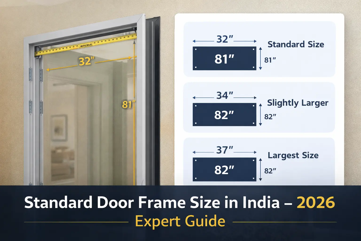 Standard Door Frame Size in India: 2026 Proven Guide